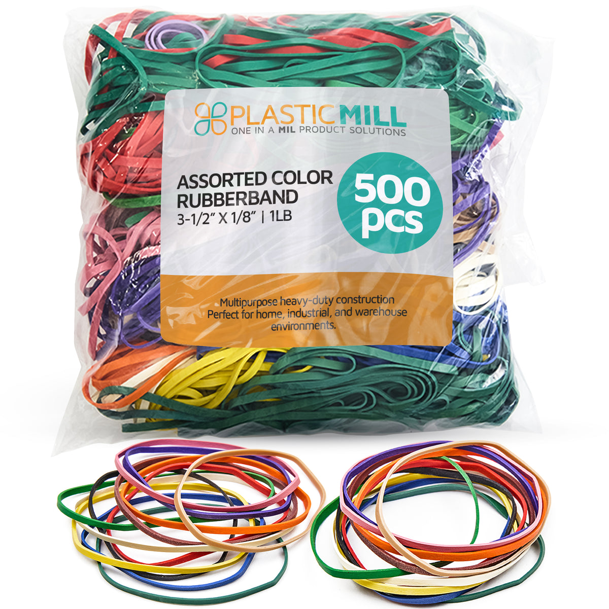Assorted Multi-Color Rubber Bands #33 – 1LB/500 Count