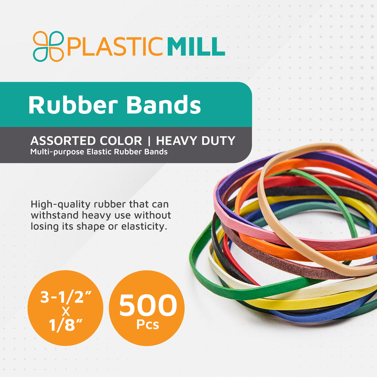 Assorted Multi-Color Rubber Bands #33 – 1LB/500 Count