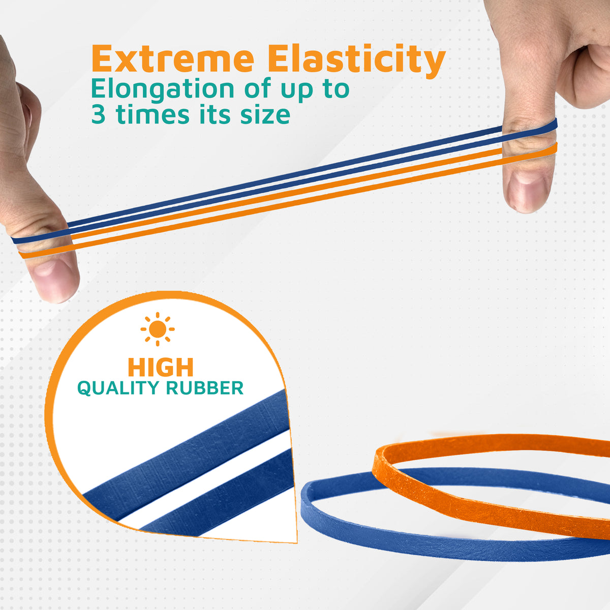 Assorted Multi-Color Rubber Bands #33 – 1LB/500 Count