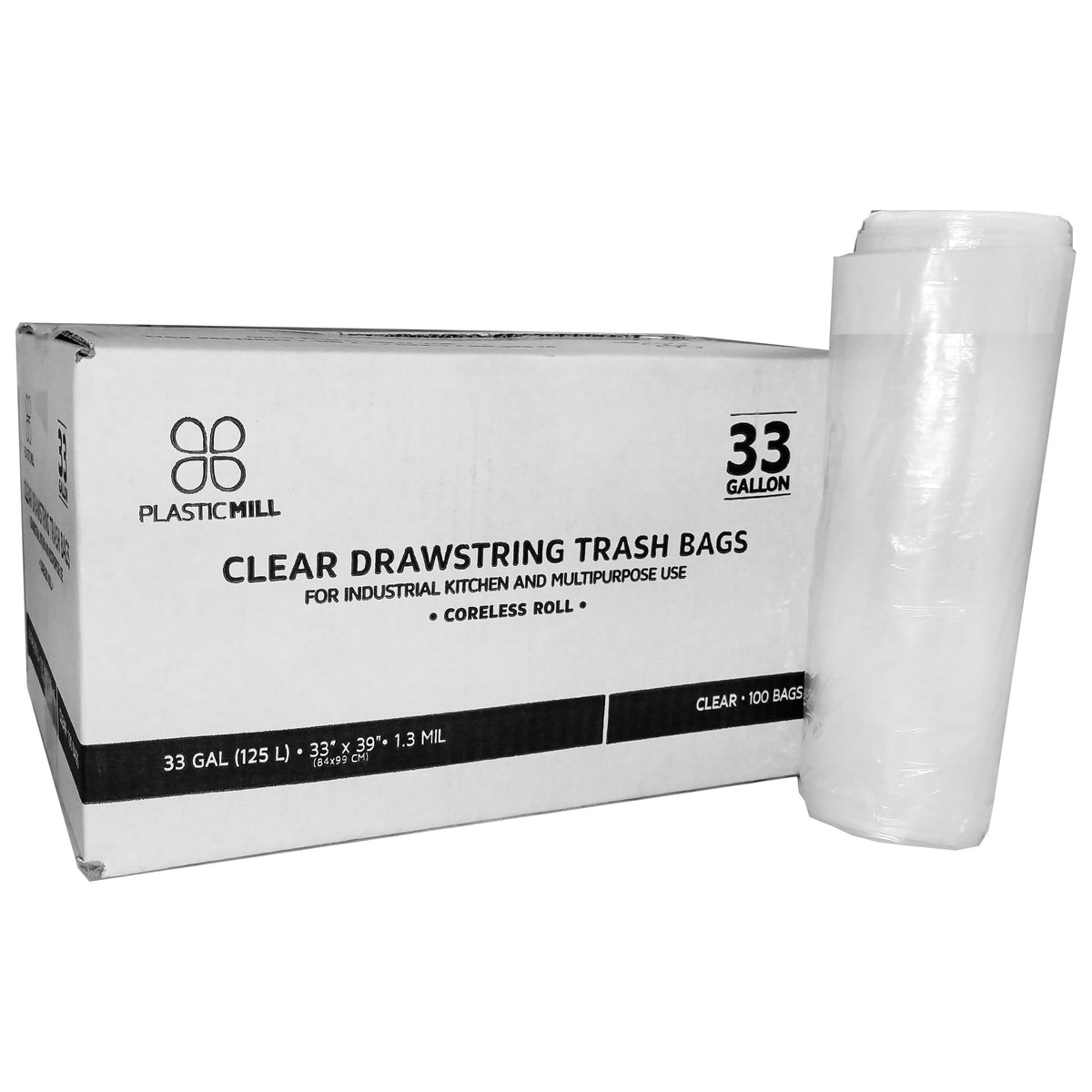 33 Gallon Drawstring Trash Bags | Drawstring Trash Liners